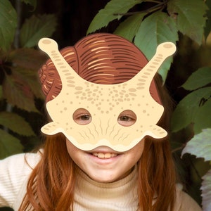Snail Printable Mask Costume Animal Carnival Shell Party Favor Garden ...