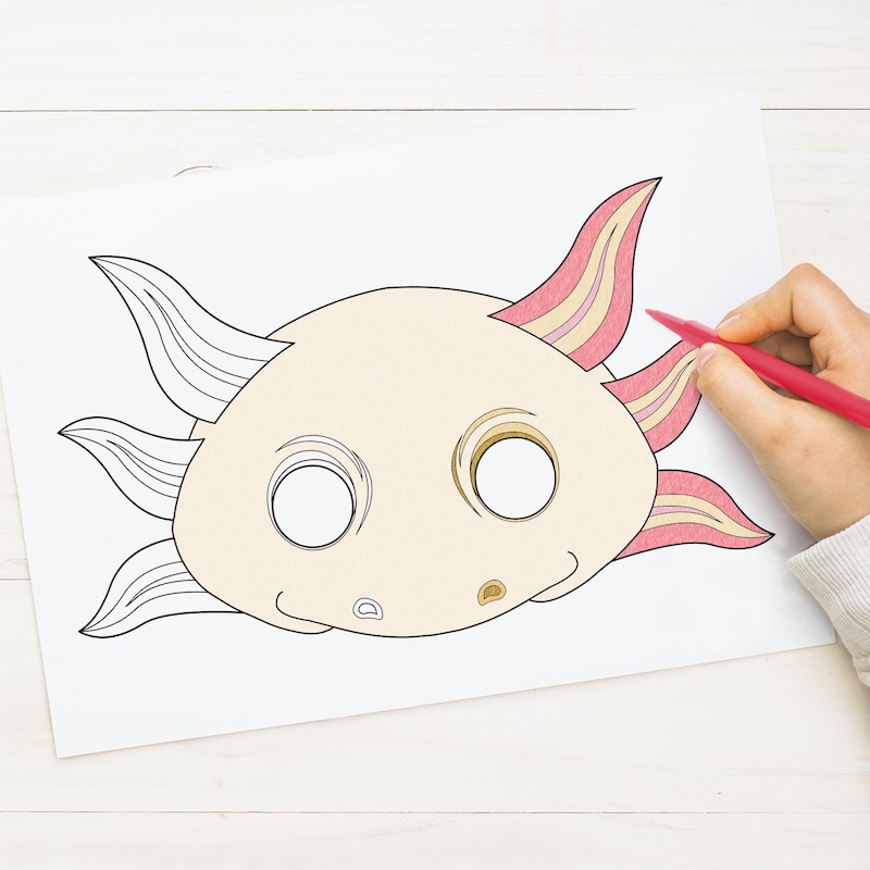 Axolotl Mask Costume - Etsy
