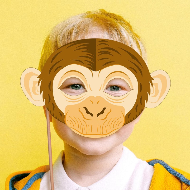 Monkey Mask - Etsy