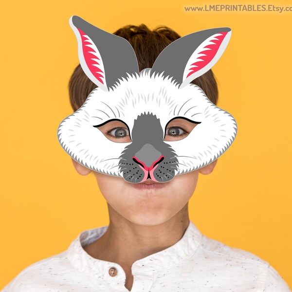 White Rabbit Mask - Etsy
