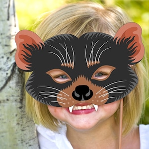 Tasmanian Devil Mask Printable Costume Halloween Australia Animal Craft ...