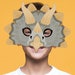 Triceratops Mask Printable Dinosaur Costume Animal Carnival Halloween ...