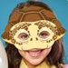 Turtle Printable Mask Sea Tortoise Costume Aquatic Animal Halloween ...