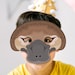 Platypus Mask Printable DIY Halloween Costume Duck Bird Party Favor ...