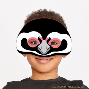 Penguin Mask Printable Halloween Paper Mask Magellanic Bird Costume ...
