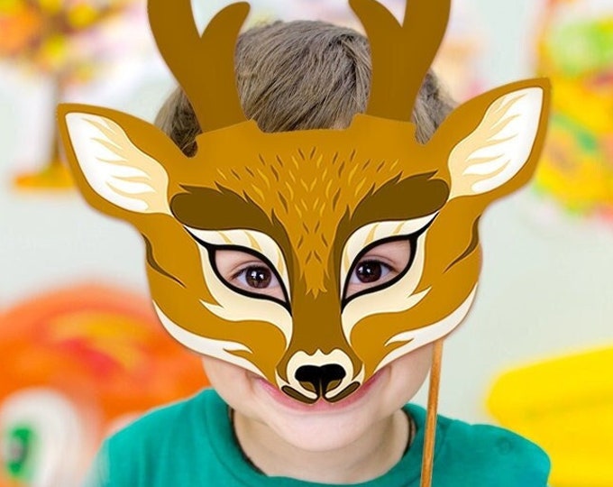 Meadow the White Tail Deer Pretend Play Mask and Tail Set Fawn - Etsy UK