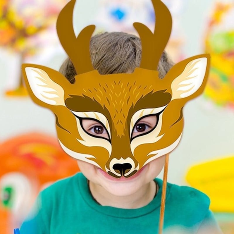 Reindeer Mask - Etsy