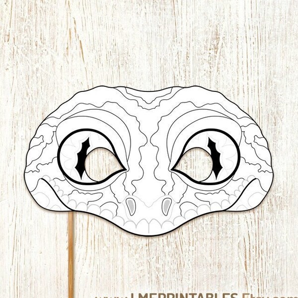 Snake Party Mask Pdf - Etsy