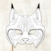 Puma Coloring Mask Printable Animal Mountain Lion Halloween Costume ...