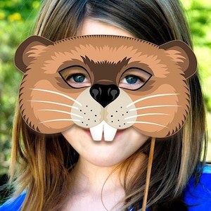 otter mask template