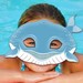 Whale Mask Printable Halloween Costume Blue Whale Pool Party Paper ...