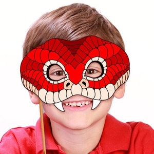 Snake Printable Mask Costume Reptile Lizard Animal Mask Chinese Zodiac ...