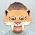 White Saber Tooth Tiger Mask Printable Halloween Costume Smilodon ...