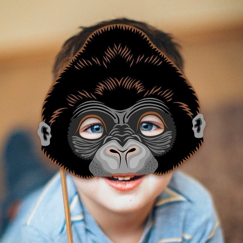 Monkey Mask - Etsy