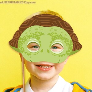 Tortoise Printable Mask Halloween Costume Animal Party Garden Turtle ...