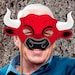 Red Bull Mask Printable Ox Buffalo Carnival Paper Costume Halloween ...