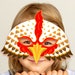 Chicken Mask Printable Bird Costume Animal Farm Kid Adult Party Favor ...