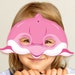 Pink Dolphin Printable Mask Halloween Costume Pool Party Sea Ocean ...
