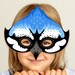 Blue Jay Bird Mask Printable Animal Masks Halloween Costume - Etsy