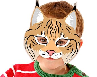 Printable Lynx Mask - Etsy