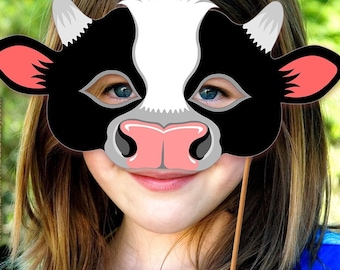 cow face mask template