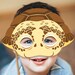 Turtle Printable Mask Sea Tortoise Costume Aquatic Animal Halloween ...