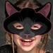 Black Cat Mask Printable Halloween Party Costume Pet Animal - Etsy