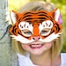 Tiger Mask Printable Halloween Costume Animal Masks Jungle Safari Party ...