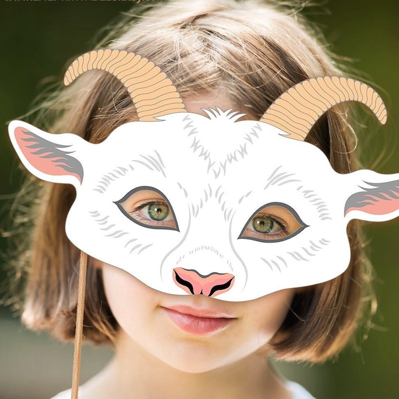 Goat Mask - Etsy