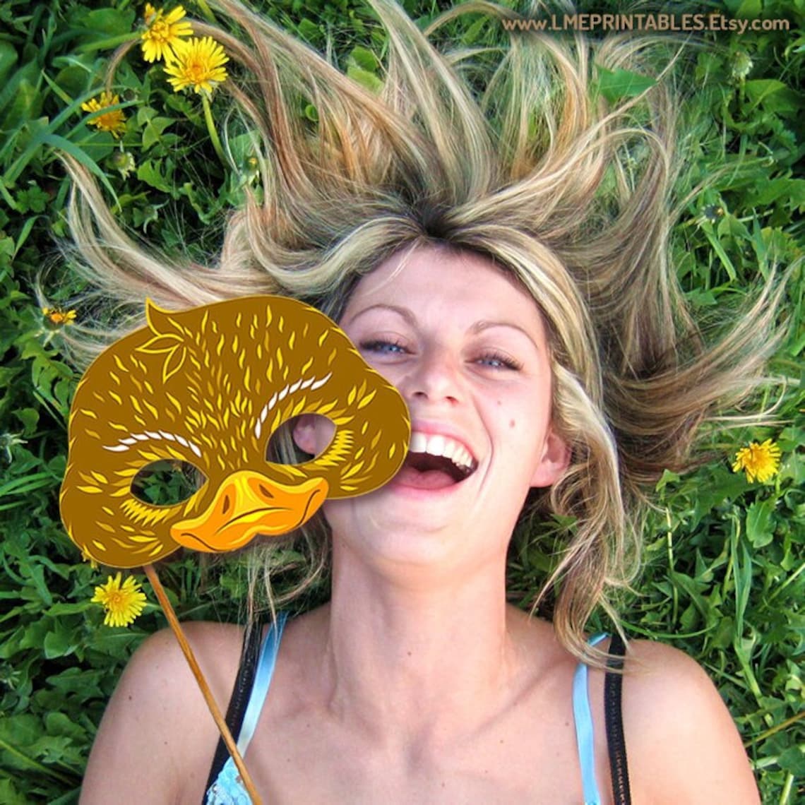 Duck Mask Printable Halloween Costume Bird Party Easter Duckling Animal ...