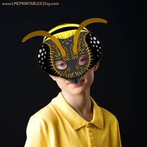 Bee Mask Printable Bumblebee Costume Insect Animal Bug Activity School ...