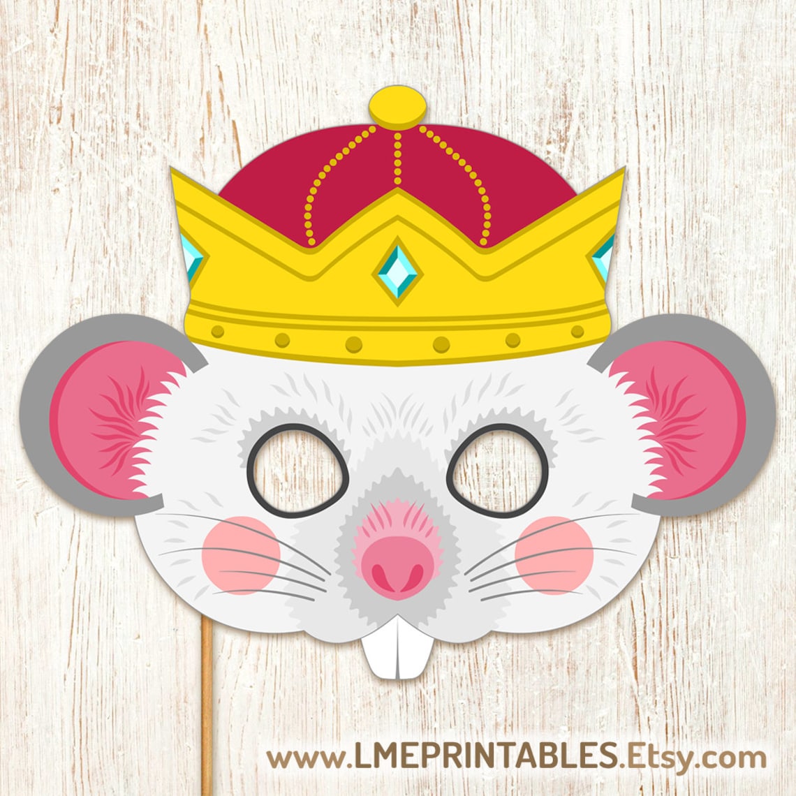 Mouse King Mask Printable Nutcracker Christmas Ballet Costume - Etsy