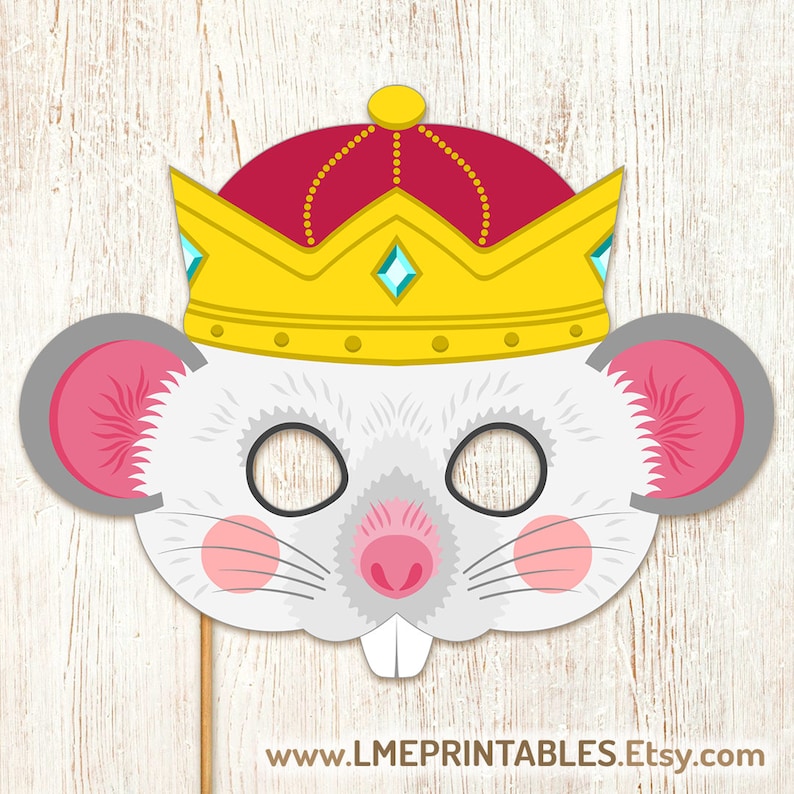 Mouse King Mask Printable Nutcracker Christmas Ballet Costume - Etsy