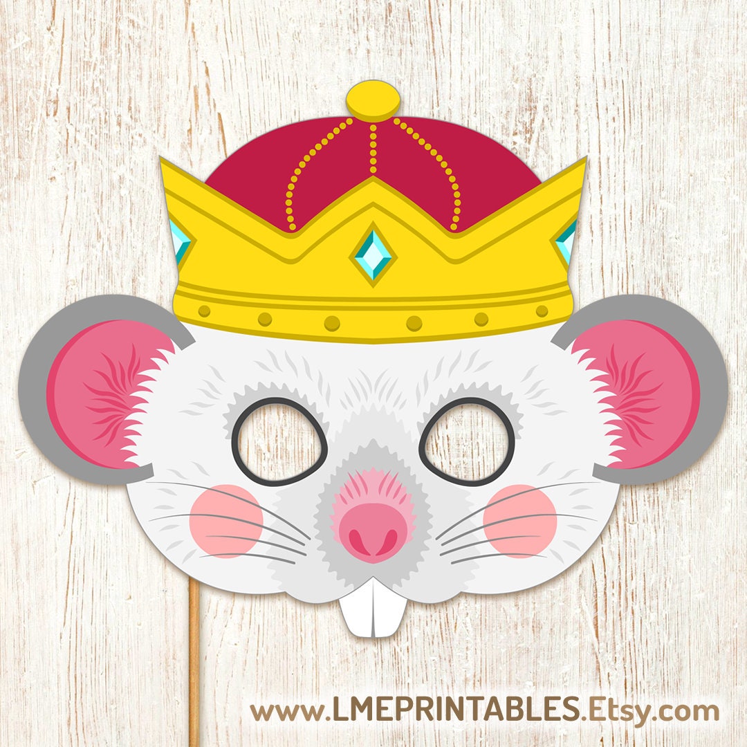 Mouse King Mask Printable Nutcracker Christmas Ballet Costume - Etsy