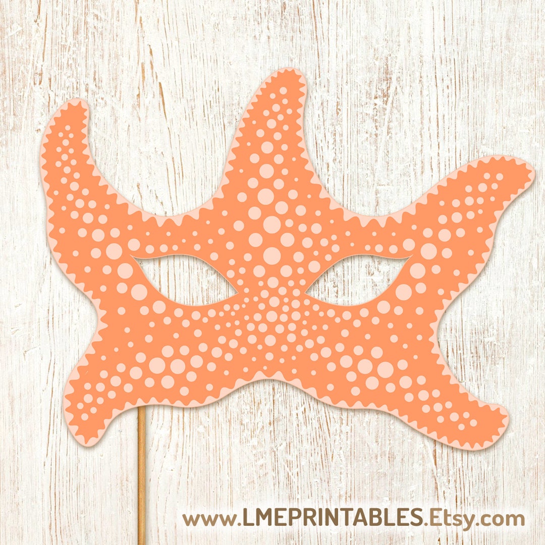 Starfish Printable Mask Halloween Costume Sea Life Monster Animal ...