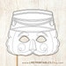 Nutcracker Coloring Mask Printable Christmas Halloween Costume Soldier ...