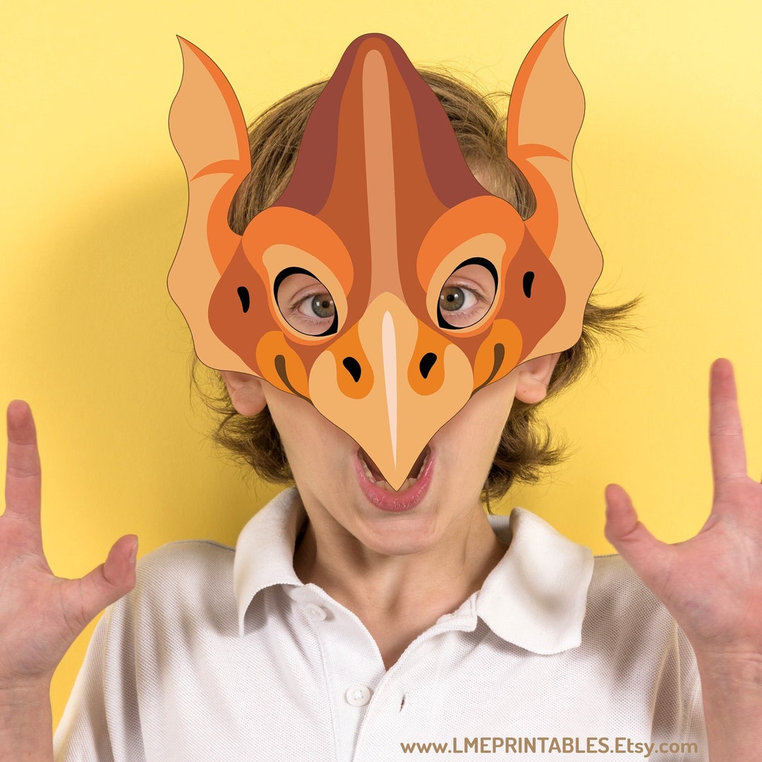 Pterodactyl Printable Mask Costume Ice Age Party Halloween Pteranodon ...