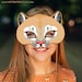 Puma Mask Printable Halloween Mountain Lion Animal Costume Cougar Kid ...
