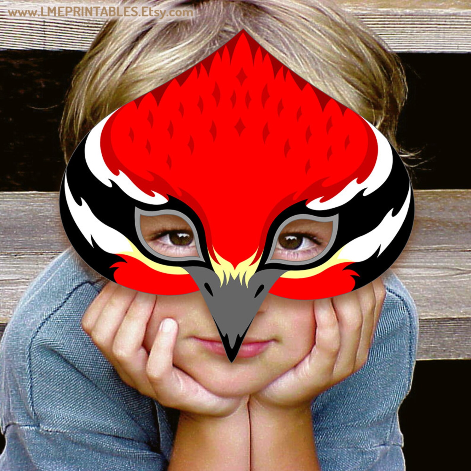 Woodpecker Mask Printable Animal Bird Carnival Halloween Carpenter ...