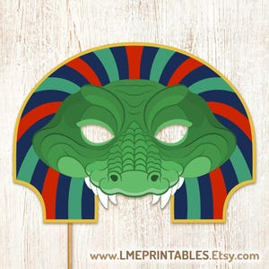 Ammit Mask Printable Egyptian Goddess Crocodile Halloween Costume Sobek ...