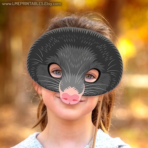 Mole Mask Printable Costume Animal Carnival Mask Moldwarp Talpa ...