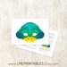 Duck Mask Printable Mallard Duck Green Costume Easter Bird Farm Lake ...
