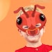 Ant Mask Printable Costume Red Insect Bug Crafts Halloween - Etsy