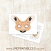 Kangaroo Mask Printable Halloween Costume Cute Australia Animals Masks ...