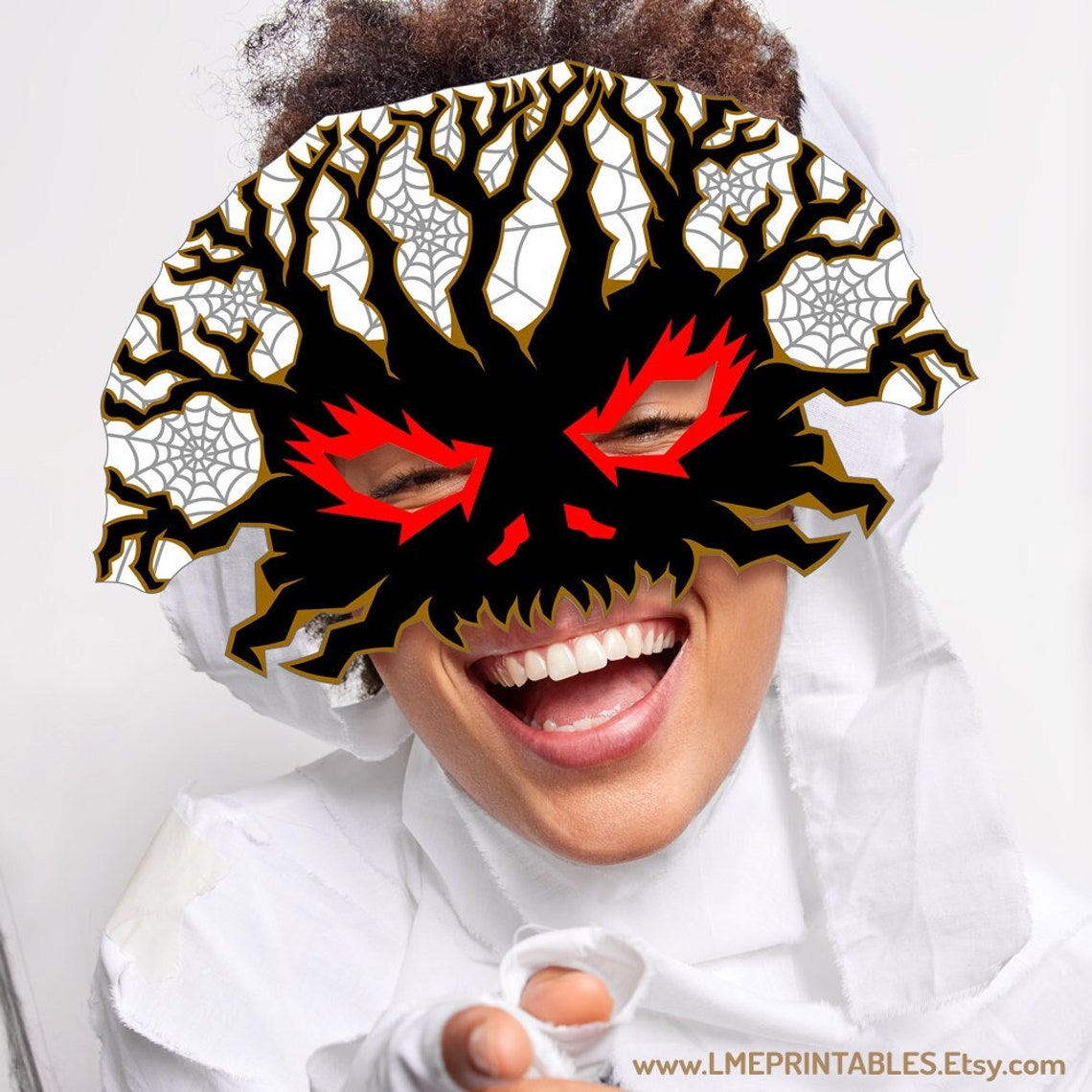 Spooky Tree Mask Printable Halloween Costume Paper Craft School ...