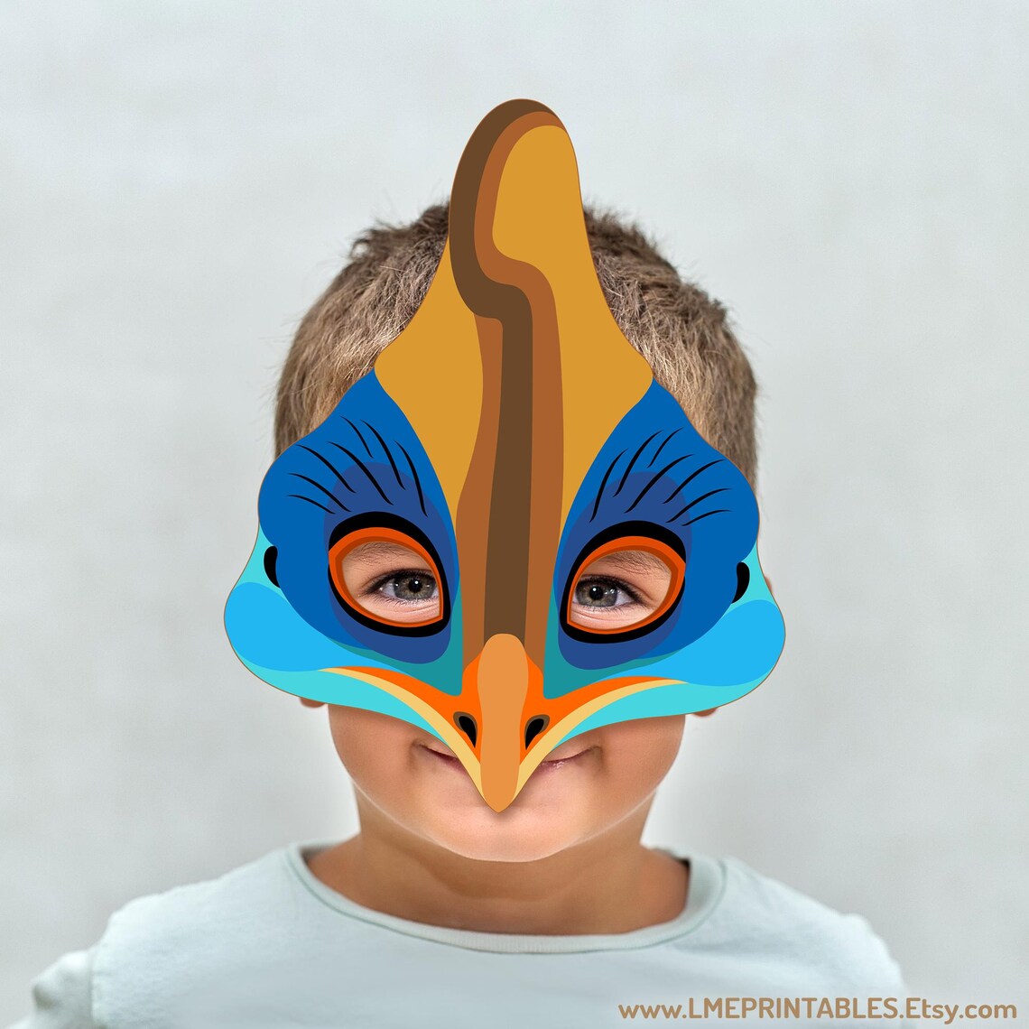 Cassowary Mask Printable Animal Bird Halloween Costume Paper Craft ...