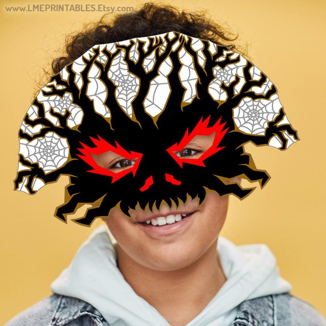 Spooky Tree Mask Printable Halloween Elf Deadwood Terror Costume Party ...