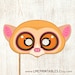 Tarsier Mask Printable Animal Halloween Safari Costume Kid Party ...