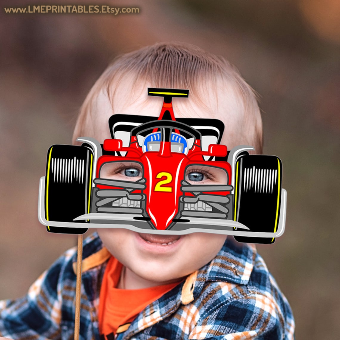 Race Car Mask Printable Formula 1 Costume F1 Birthday Party - Etsy