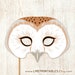 Barn Owl Mask Bird Printable Halloween Costume Party PDF Paper Craft ...